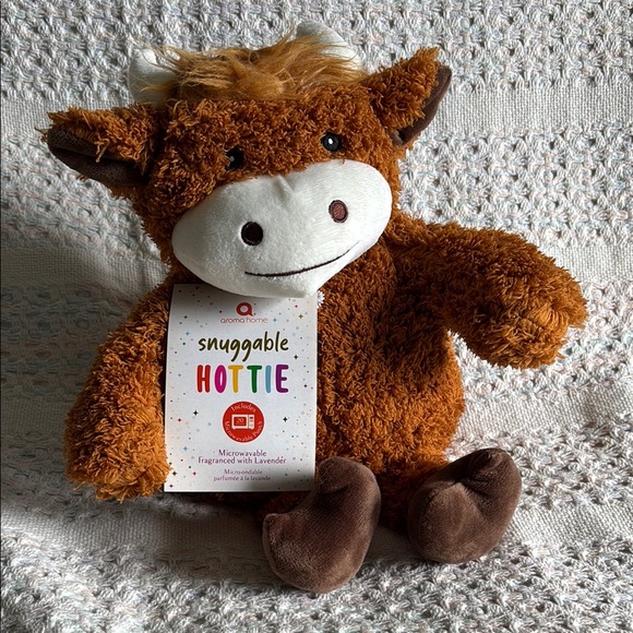 Aroma Home | Toys | New Aroma Home Snuggable Hottie Plush Highland Cow ...